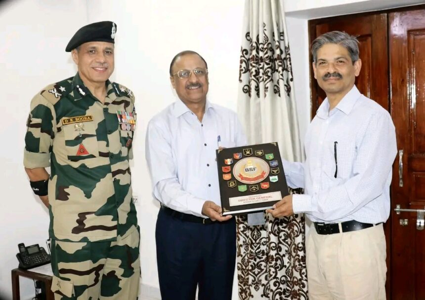 Special DG BSF calls on J&K DGP RR Swain – Rising Kashmir